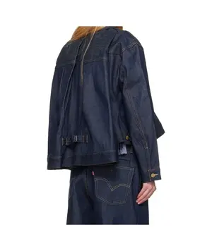 Sacai Long Sleeve Paneled Denim Jacket