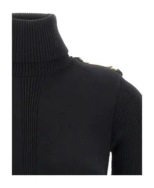 Elisabetta Franchi High-neck Knitted Mini Dress