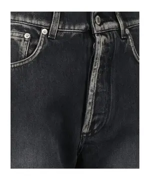 Moschino Faded Flare Jeans - Black