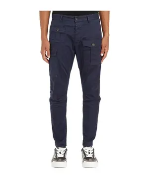 Dsquared2 Logo Plaque Cargo Pants - Black