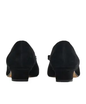 FERRAGAMO Vara Bow Block Heel Pumps - Black