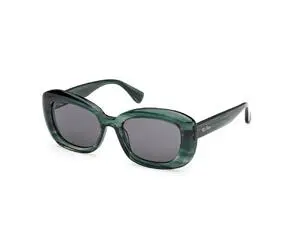 Max Mara Elizabeth Square Frame Sunglasses - Green