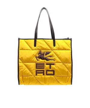 Etro Quilted Logo-appliqué Shoulder Bag