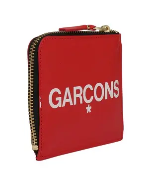 Comme Des Garçons Logo Printed Wallet