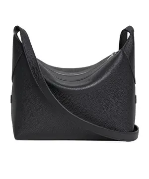 Celine Harry Grained Calfskin Crossbody Bag - Black