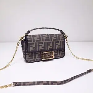 Fendi Ff Jacquard Shoulder Bag