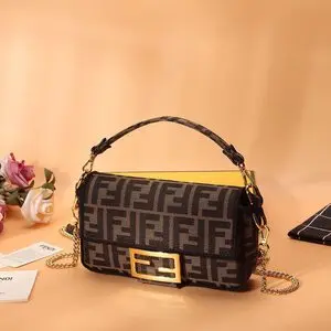 Fendi Ff Jacquard Shoulder Bag