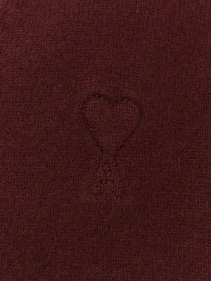 AMI Paris V-neck Buttoned Cardigan - Brown