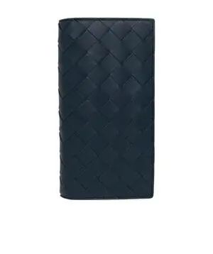 Bottega Veneta Logo Wallet - Blue