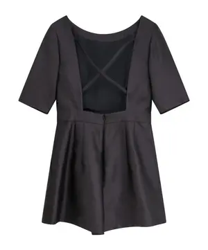 Max Mara Sandalo Boat Neck Open-back Playsuit