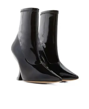 Casadei Elodie Patent Ankle Boots