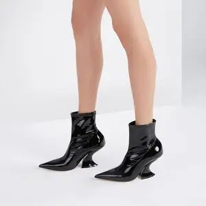 Casadei Elodie Patent Ankle Boots