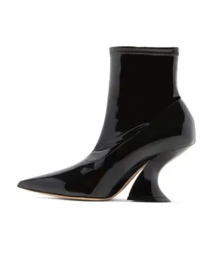 Casadei Elodie Patent Ankle Boots
