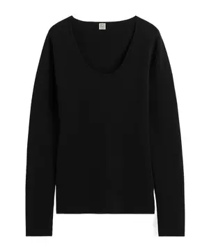 TOTEME Long-sleeved Knitwear - Black