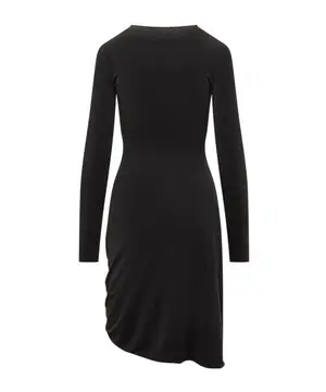 Coperni Asymmetrical Mini Dress With Buckle Detail