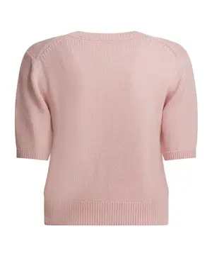 Burberry Equestrian Rider Pattern Short Sleeve Knit Jumper