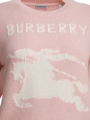 Burberry Equestrian Rider Pattern Short Sleeve Knit Jumper