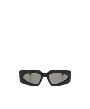 Balmain Full-frame Sunglasses With Graphic Pattern - Black
