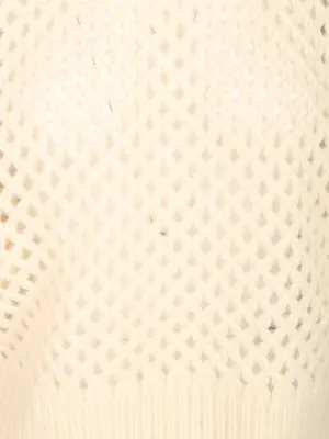 Max Mara Essen Perforated Crewneck Jumper - Nude