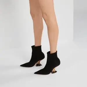 Casadei Elodie Sculpted Heel Ankle Boots