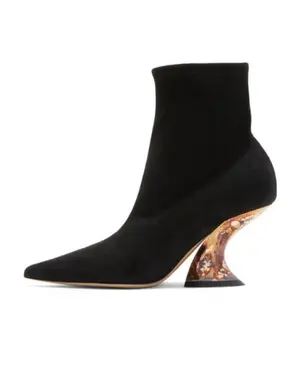 Casadei Elodie Sculpted Heel Ankle Boots
