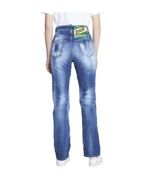 Dsquared2 High-waisted Straight Leg Jeans