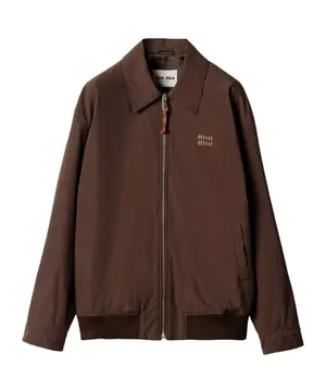 Miu Miu Long-sleeved Zip-up Jacket