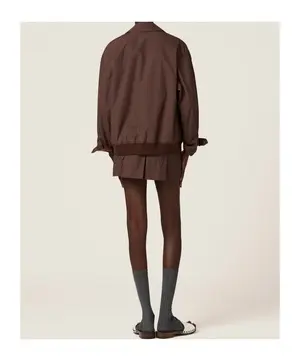 Miu Miu Long-sleeved Zip-up Jacket