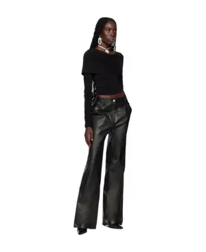 Magda Butrym Horn Shaped Spliced Casual Pants