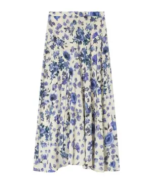 Isabel Marant Étoile Sakura Floral Print Midi Skirt - Multicolor