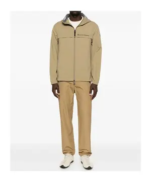 Moncler Hooded Shell Jacket - Light Brown