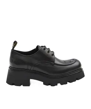 Celine Triomphe Derby Shoes In Shiny Bull