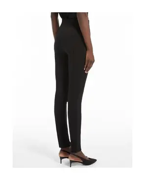 Max Mara Knitted Trousers With Satin Side Stripes