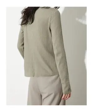 MAXCO. Max&co. Ribbed Knit Long Sleeve T-shirt