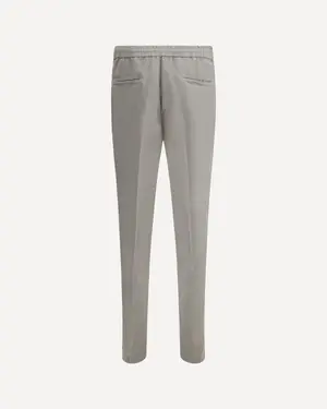 Brunello Cucinelli Elasticated Waistband Drawstring Pants - Grey