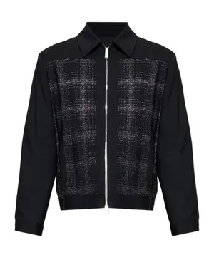 Dsquared2 Evening Check Zipped Bomber Jacket