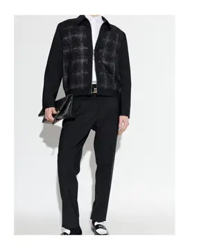 Dsquared2 Evening Check Zipped Bomber Jacket