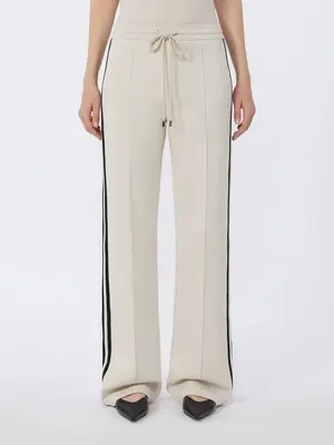 Max Mara Vento Side Stripe Relaxed Pants - Ecru