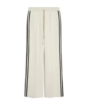 Max Mara Vento Side Stripe Relaxed Pants - Ecru