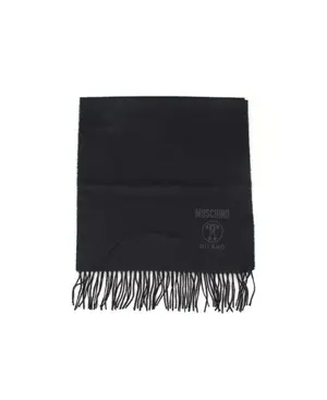 Moschino Logo Scarf - Black