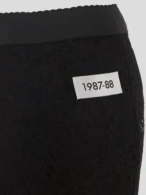 Dolce & Gabbana Lace Ankle-length Skirt With Logo Detail