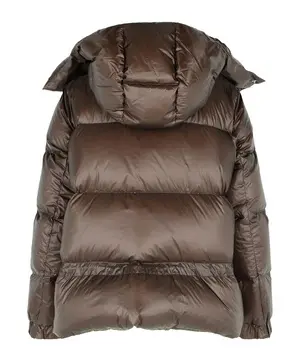 Sacai Hooded Puffer Jacket With Drawstring Waist