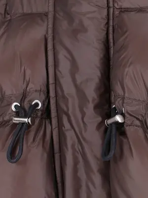 Sacai Hooded Puffer Jacket With Drawstring Waist