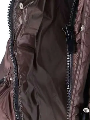 Sacai Hooded Puffer Jacket With Drawstring Waist