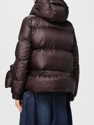 Sacai Hooded Puffer Jacket With Drawstring Waist
