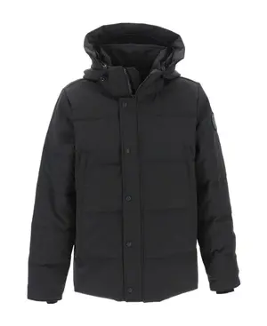 Canada Goose Quilted Hooded Down Coat - Black