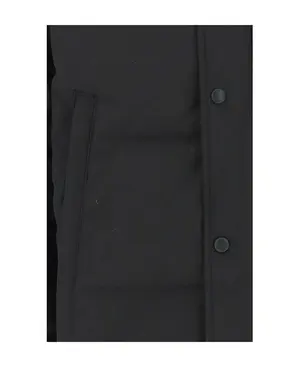 Canada Goose Quilted Hooded Down Coat - Black