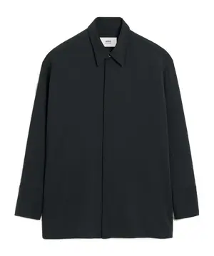 AMI Paris Classic Collar Wool Shirt