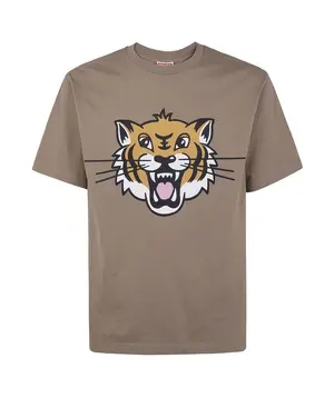 Kenzo Happy Tiger' T-shirt In Cotton