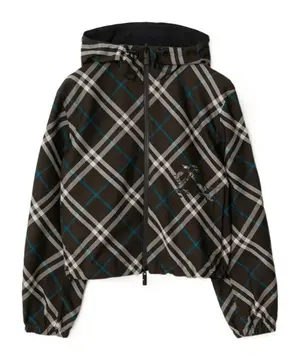 Burberry Checked Reversible Hooded Jacket
